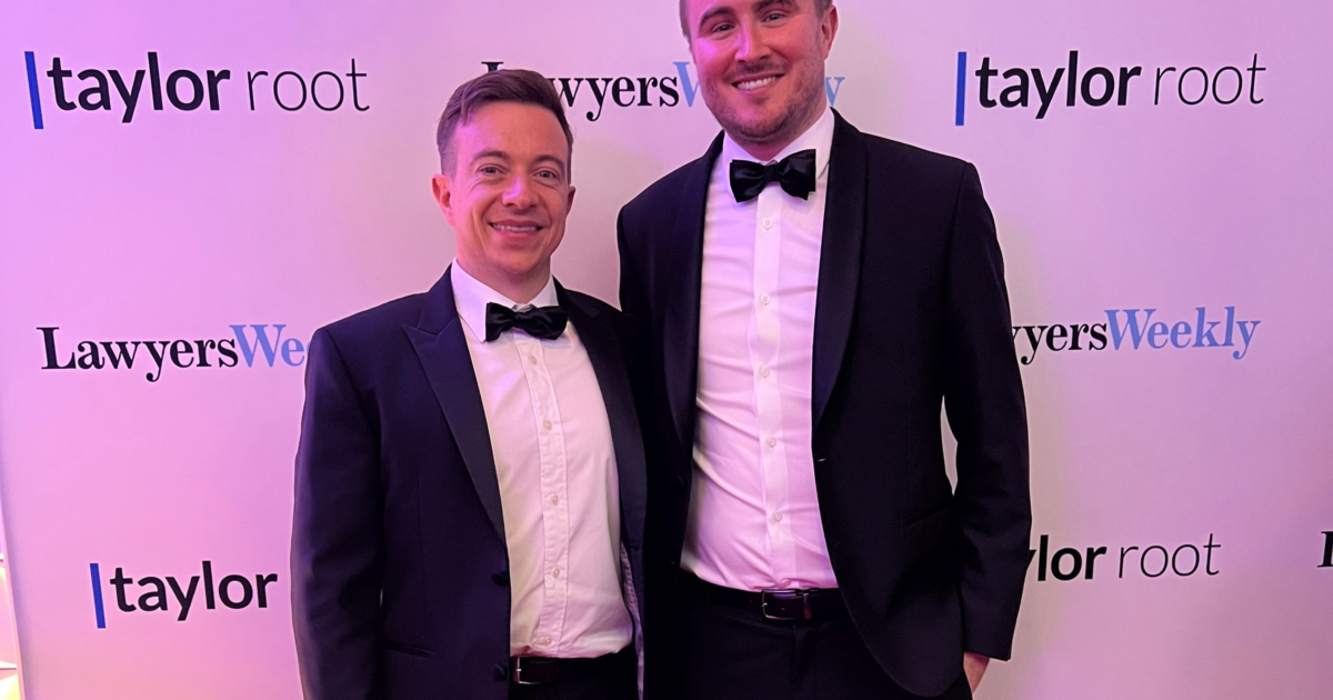 DMAW Lawyers • Callum Ritchie attends Lawyers Weekly 30 Under 30 Awards ...